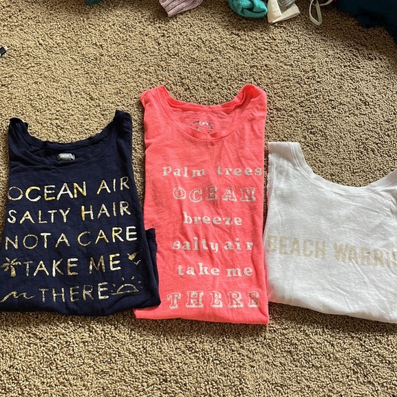 aerie | Tops | Beach Tank Collection Aerie Live Love Dream | Poshmark